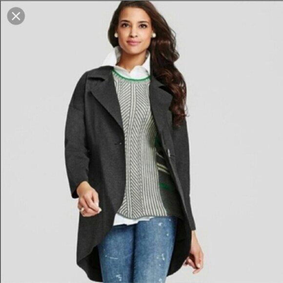 CAbi | Jackets & Coats | Cabi Ponte Knit Lisbon Topper Gray Jacket 994 ...